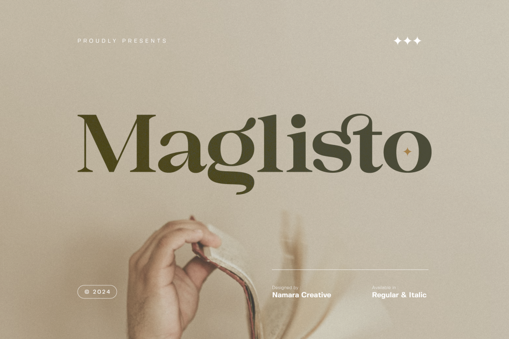 Maglisto - Modern Serif Display Font - onedsgn