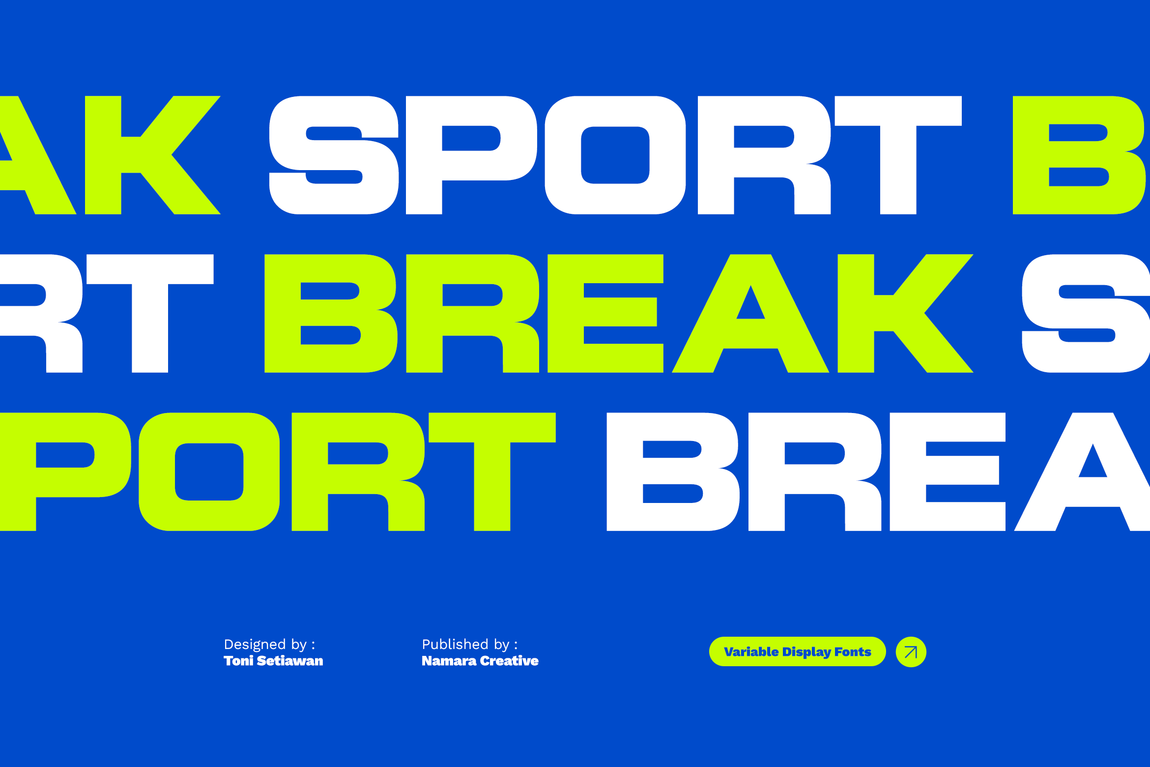 Sport Break – Dynamic Variable Sport Font Family - onedsgn